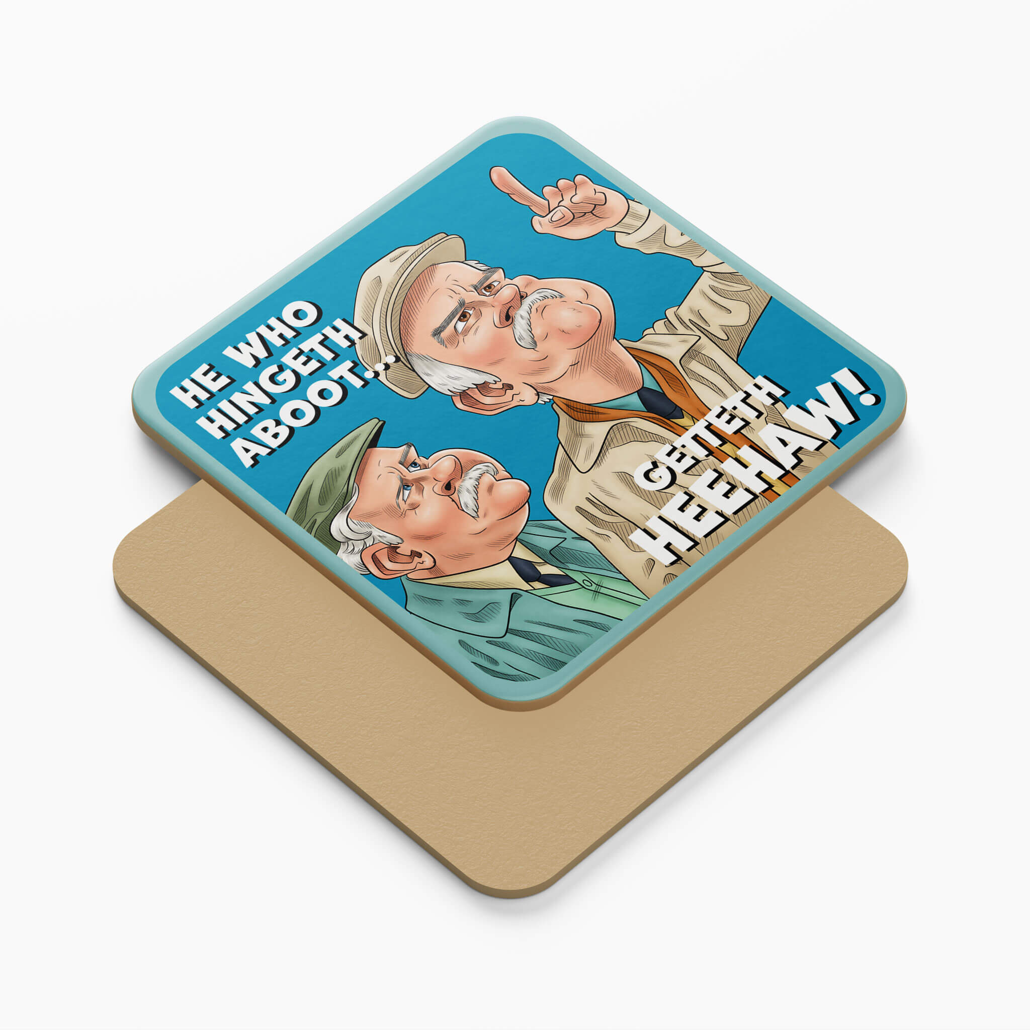 He Who Hingeth Aboot Coaster – Official Still Game Store